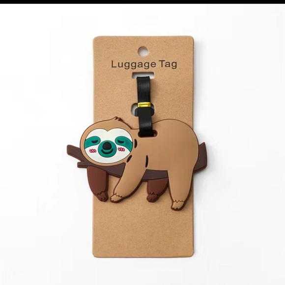 Accessories | Nwt Cute Sloth Luggage Tag | Poshmark
